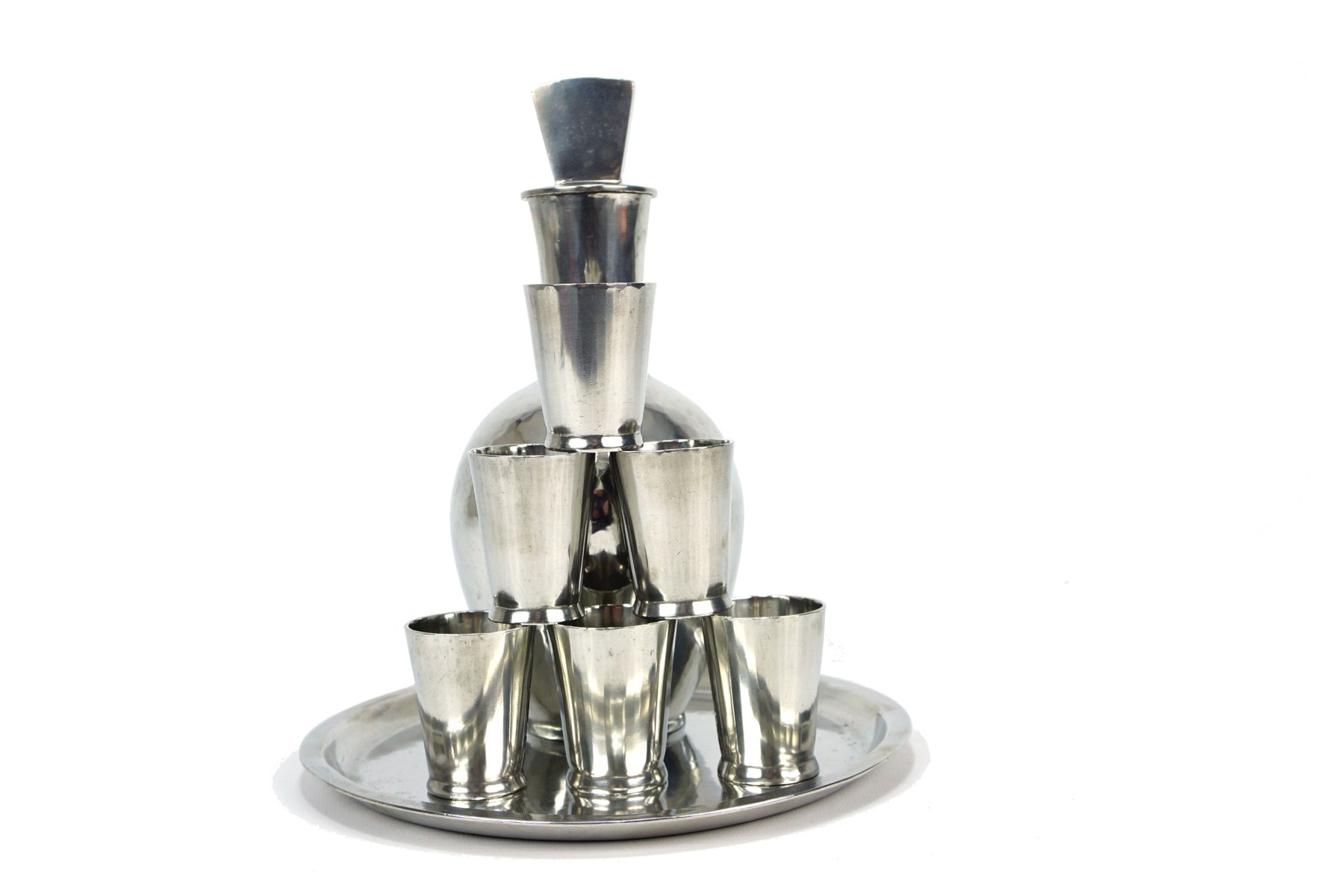 Bauhaus Liqueur Set by Karl Raichle, 1930s for sale at Pamono