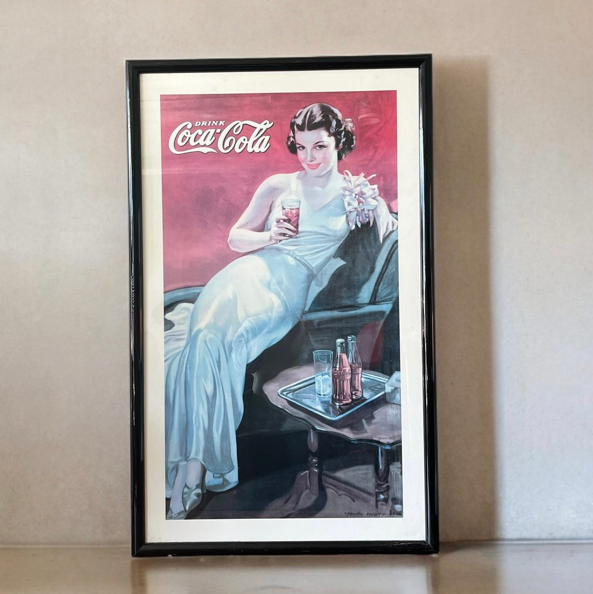 Vintage Coca Cola Poster, 1970s for sale at Pamono
