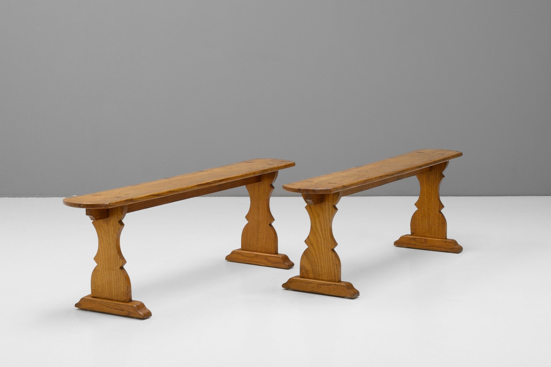 Antique Benches, 1900, Set of 2 for sale at Pamono