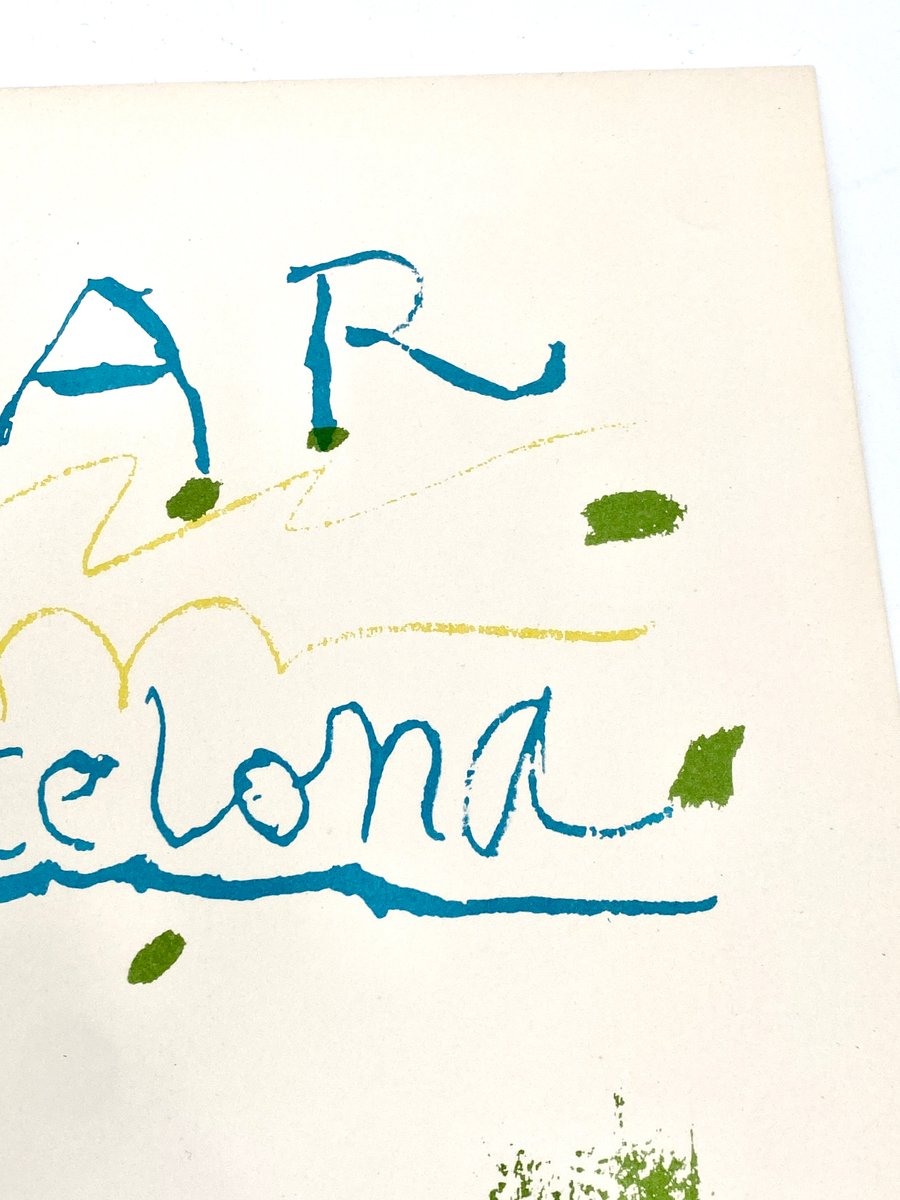 Original Exhibition Poster for Pablo Picasso at the Sala Gaspar Gallery ...