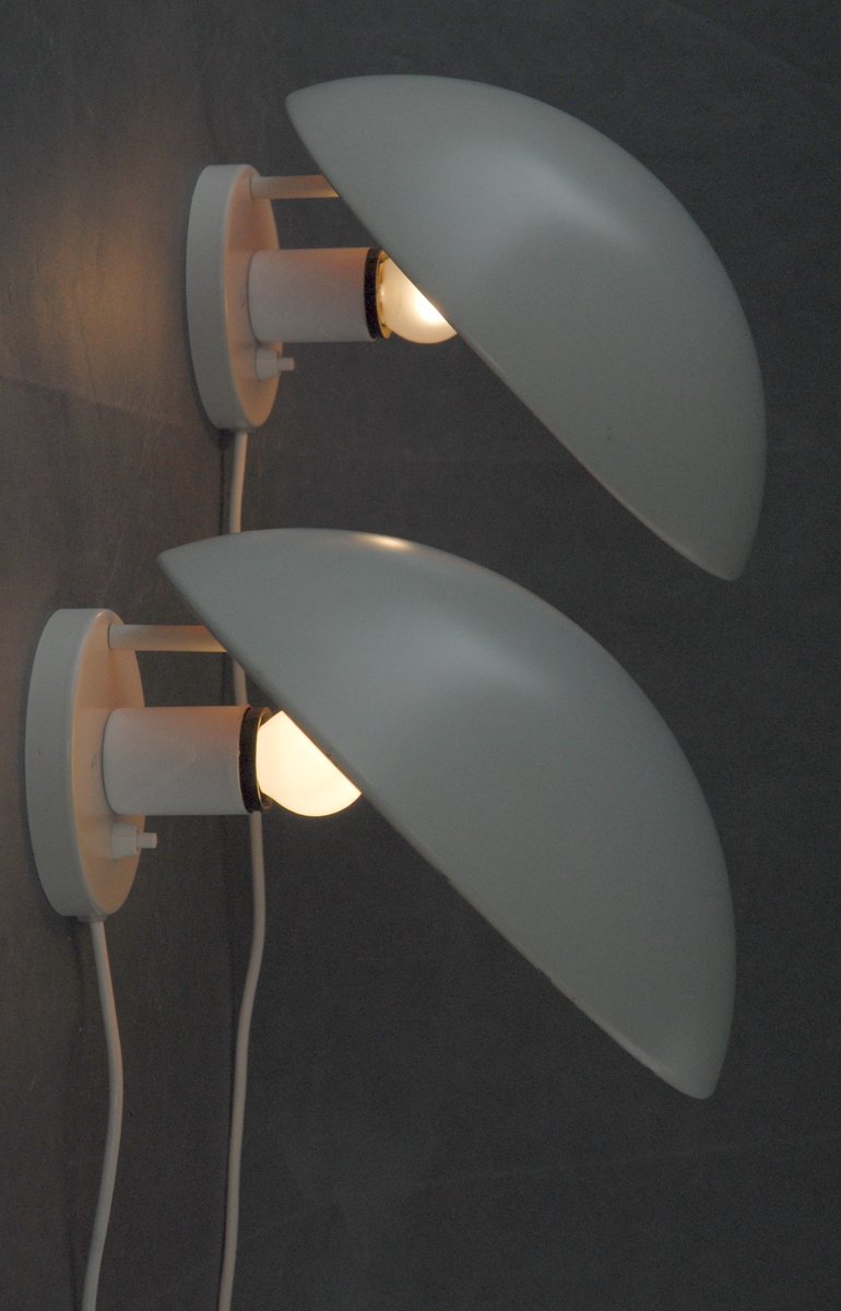 Maxi PH Hat Wall Lamps by Poul Henningsen for Louis Poulsen, 1970s, Set ...