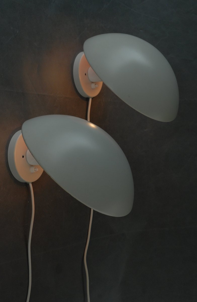 Maxi PH Hat Wall Lamps by Poul Henningsen for Louis Poulsen, 1970s, Set ...