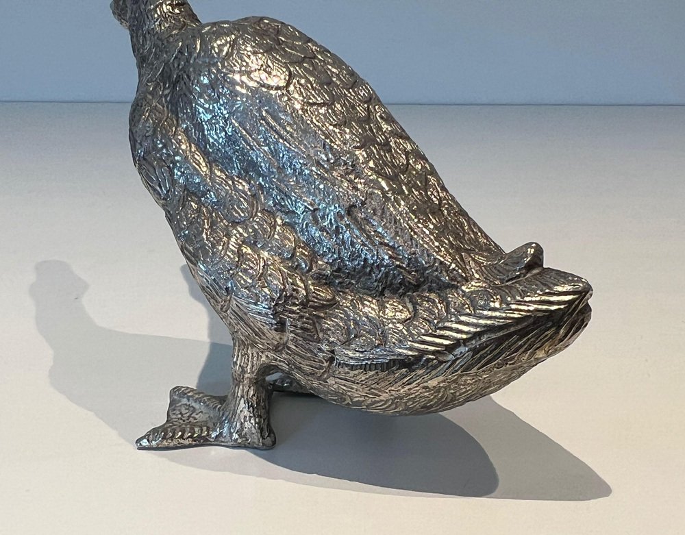 Vintage Silver Bronze Duck, 1970s for sale at Pamono