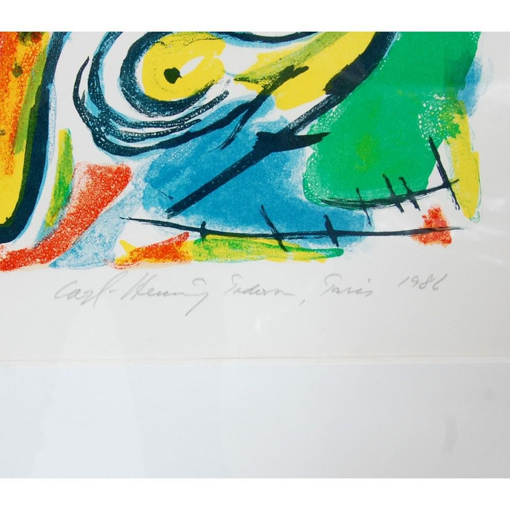 Carl-Henning Pedersen, Composition, Lithograph, 1980s, Framed for sale ...