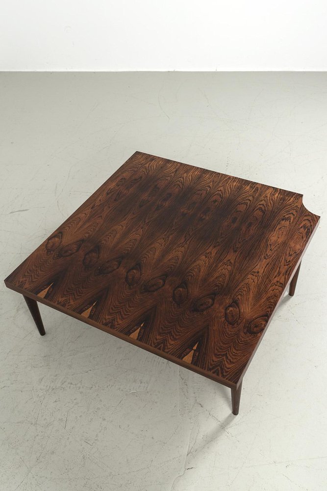 Brown Rosewood Coffee Table for sale at Pamono