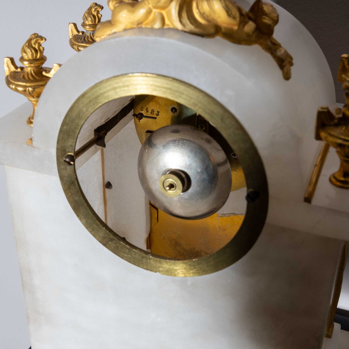 Alabaster Mantel Clock from McDonald Glasgow, 19th Century for sale at ...