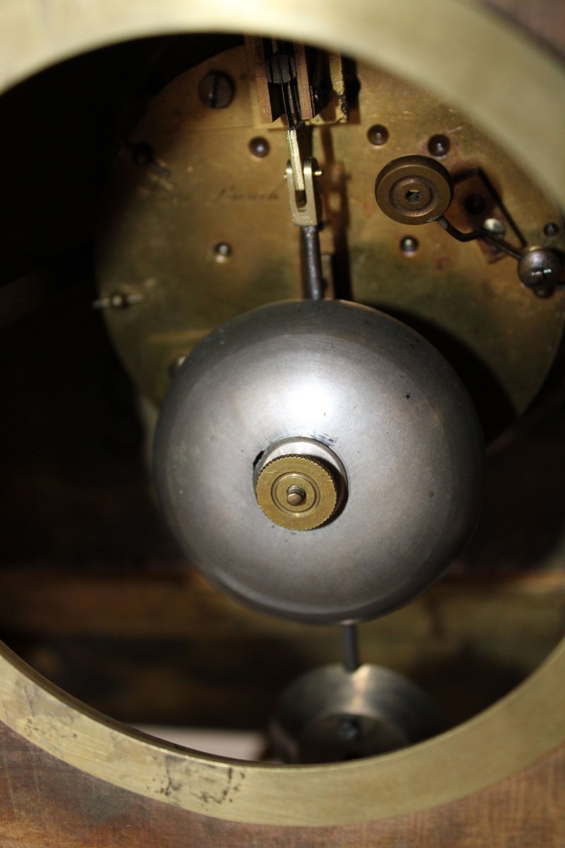 Mantel Clock in Gilded Bronze from Carl Ranch for sale at Pamono