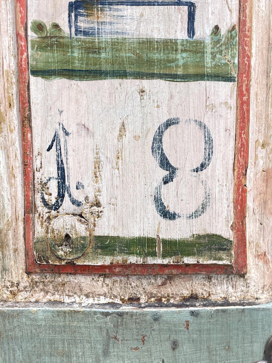 Light Green Alpine Wardrobe, 1827 for sale at Pamono