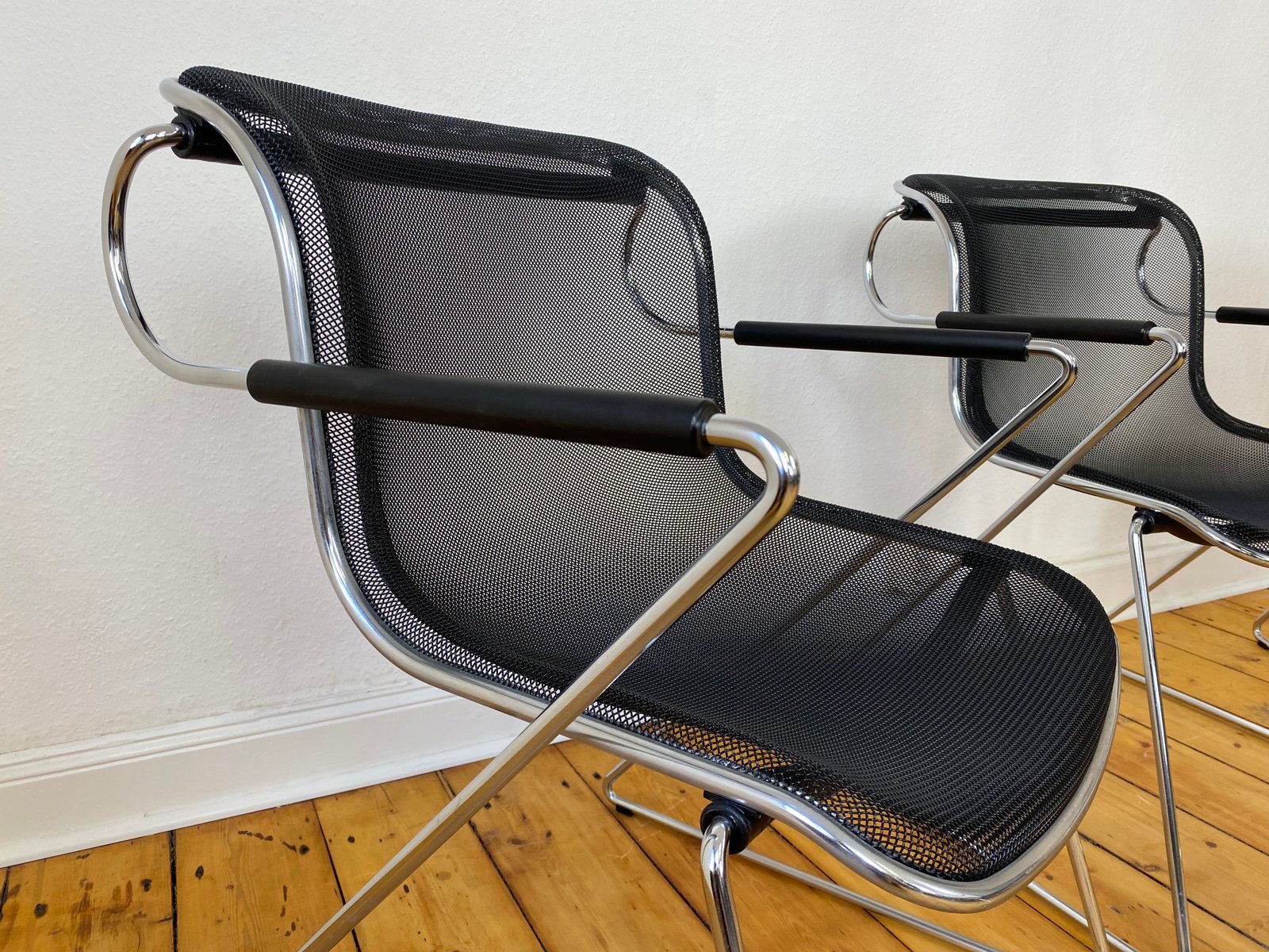 Penelope Chairs by Charles Pollock for Castelli, 1980s, Set of 4 for ...
