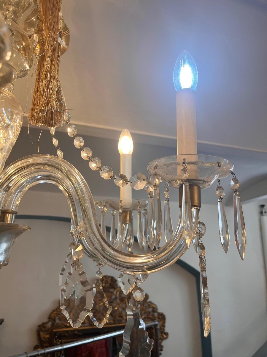 Murano Glass Luster, 1950s for sale at Pamono