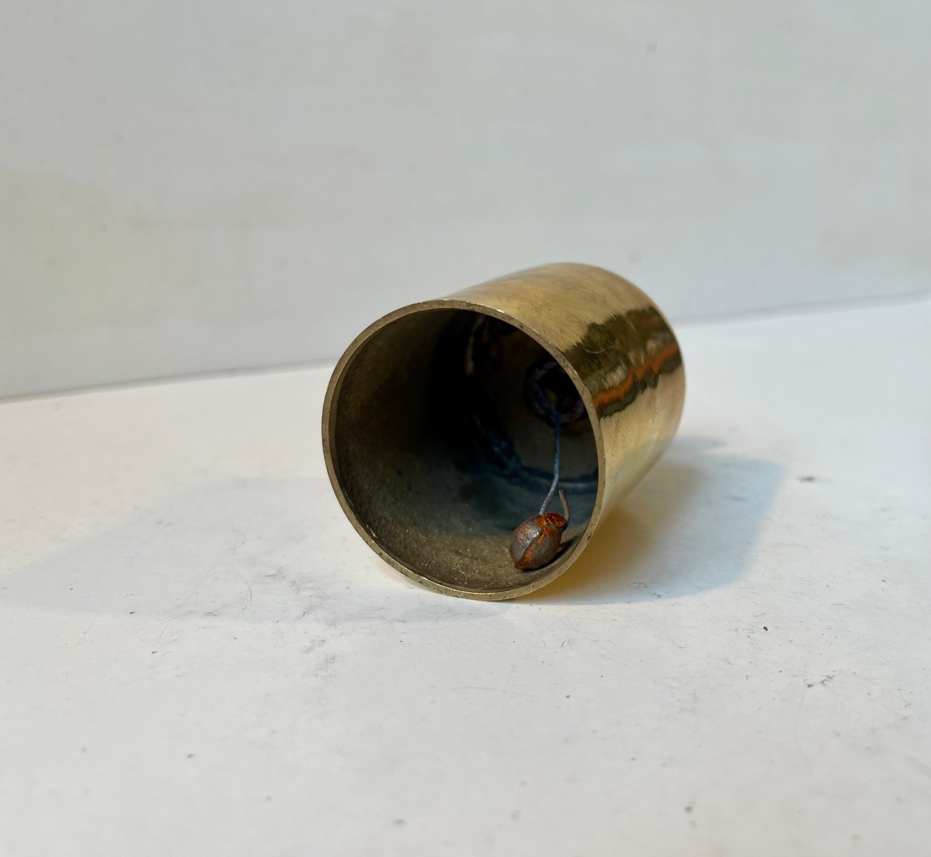 Vintage Danish Butler Bell in Brass, 1970s for sale at Pamono