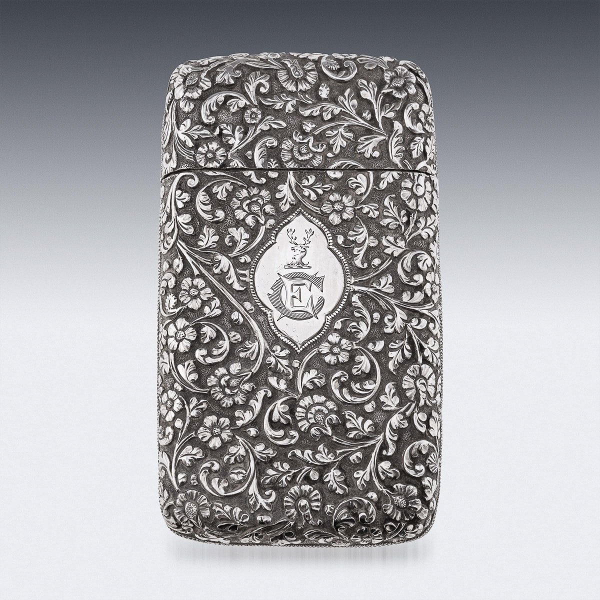Antique 19th Century Indian Kutch Silver Cigar Case, 1880s for sale at ...