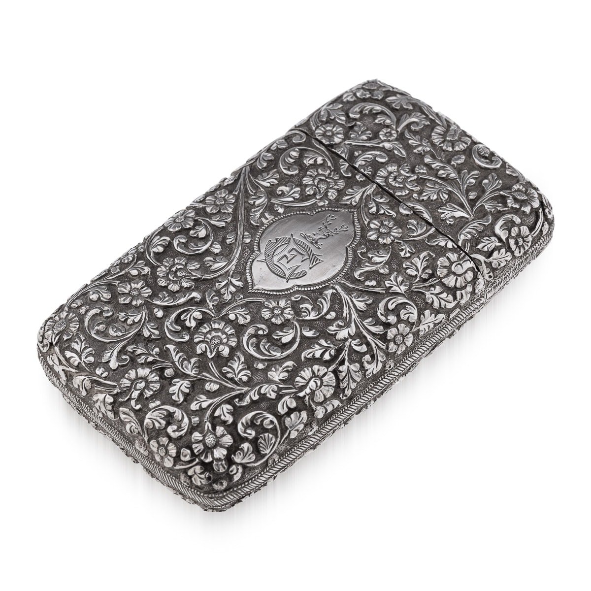 Antique 19th Century Indian Kutch Silver Cigar Case, 1880s for sale at ...