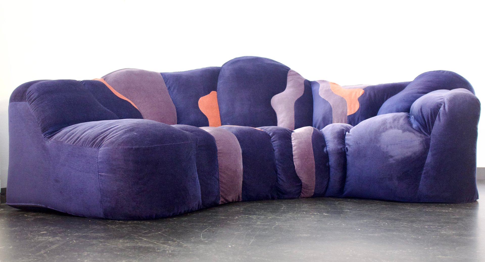 Postmodern Organic Polster Mit Pep Design Studio Sofa in Velour ...