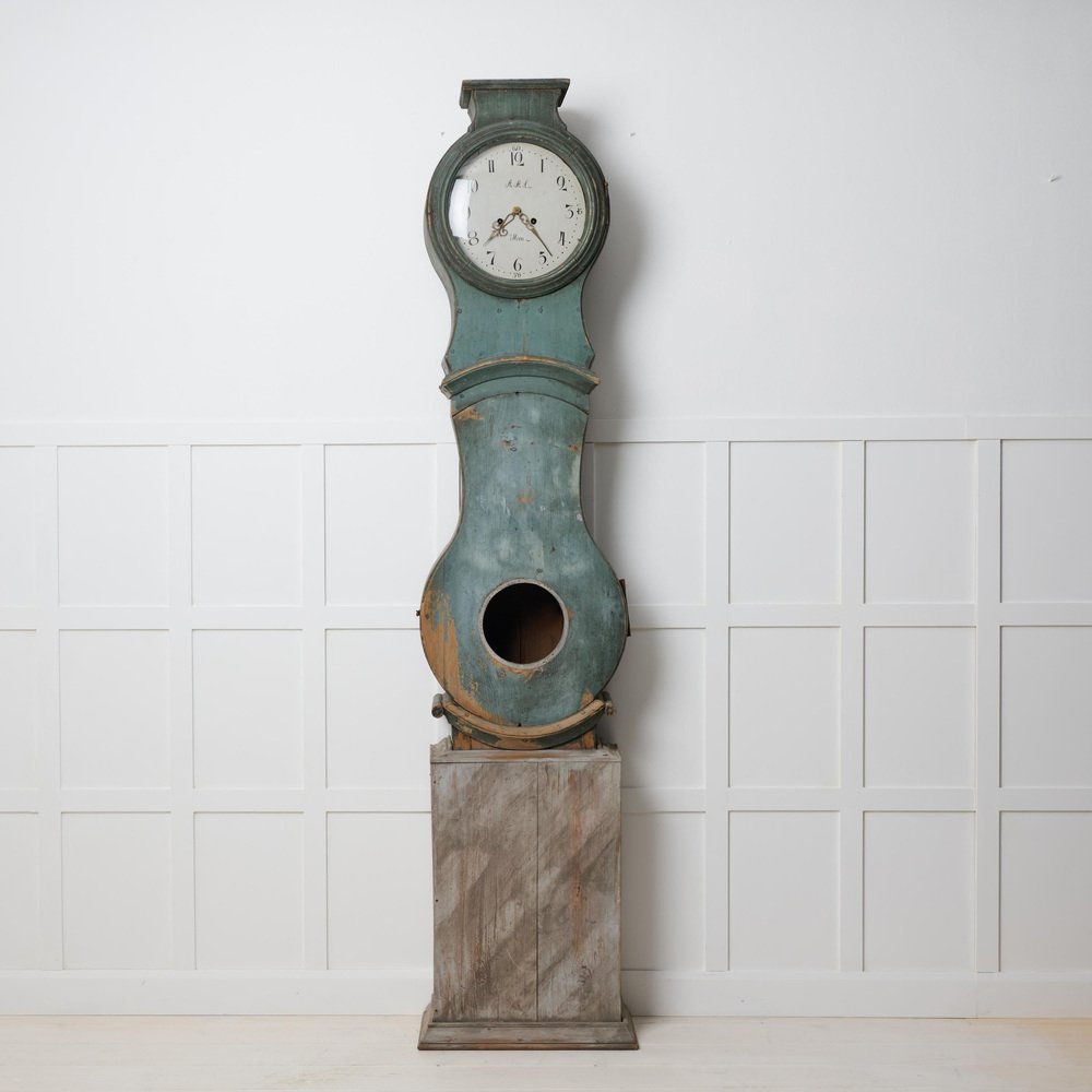 Antique Swedish Long Case Clock for sale at Pamono
