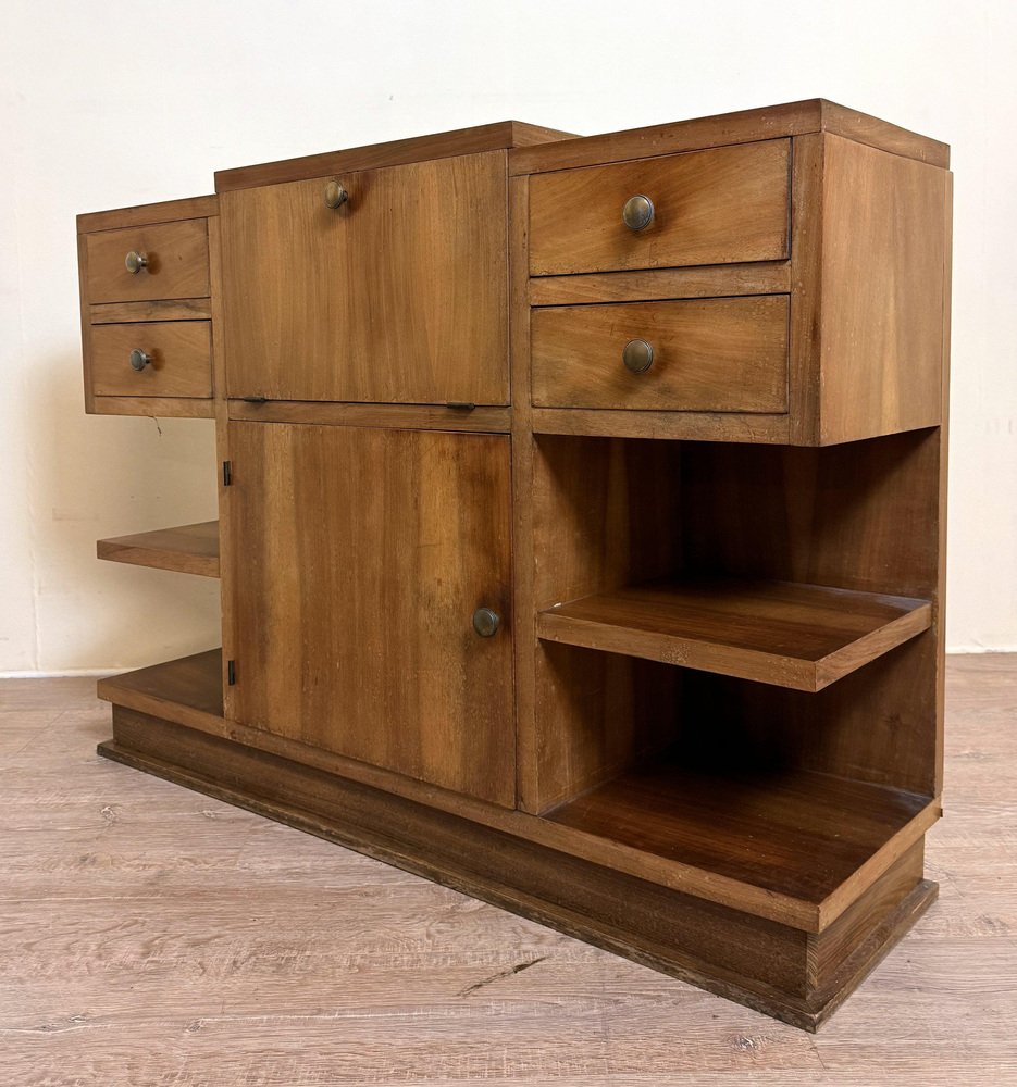 Art Deco Vanity Cabinet in Walnut for sale at Pamono