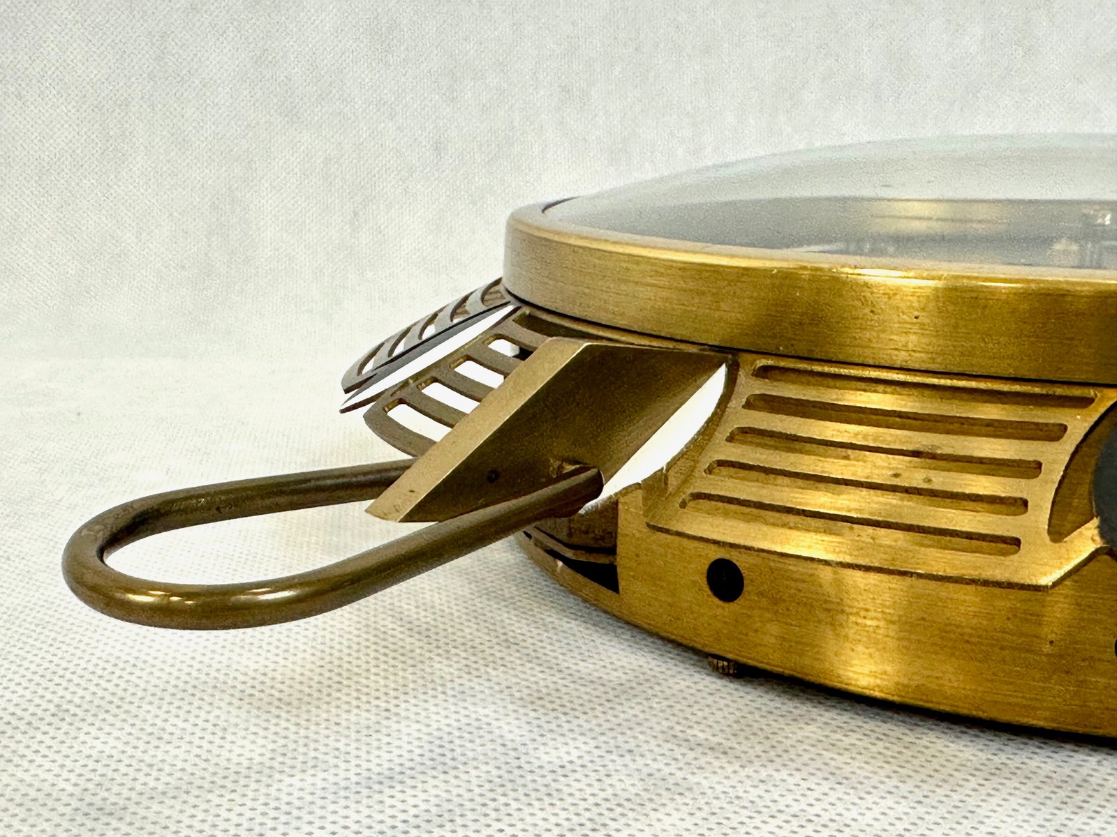 Mid-Century Brass Wall Clock from Atlanta, 1960s for sale at Pamono