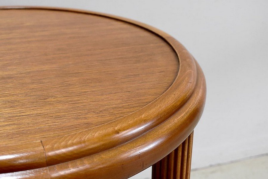 20th Century Art Deco Round Coffee Table for sale at Pamono