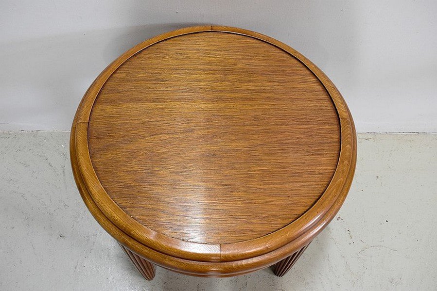 20th Century Art Deco Round Coffee Table for sale at Pamono