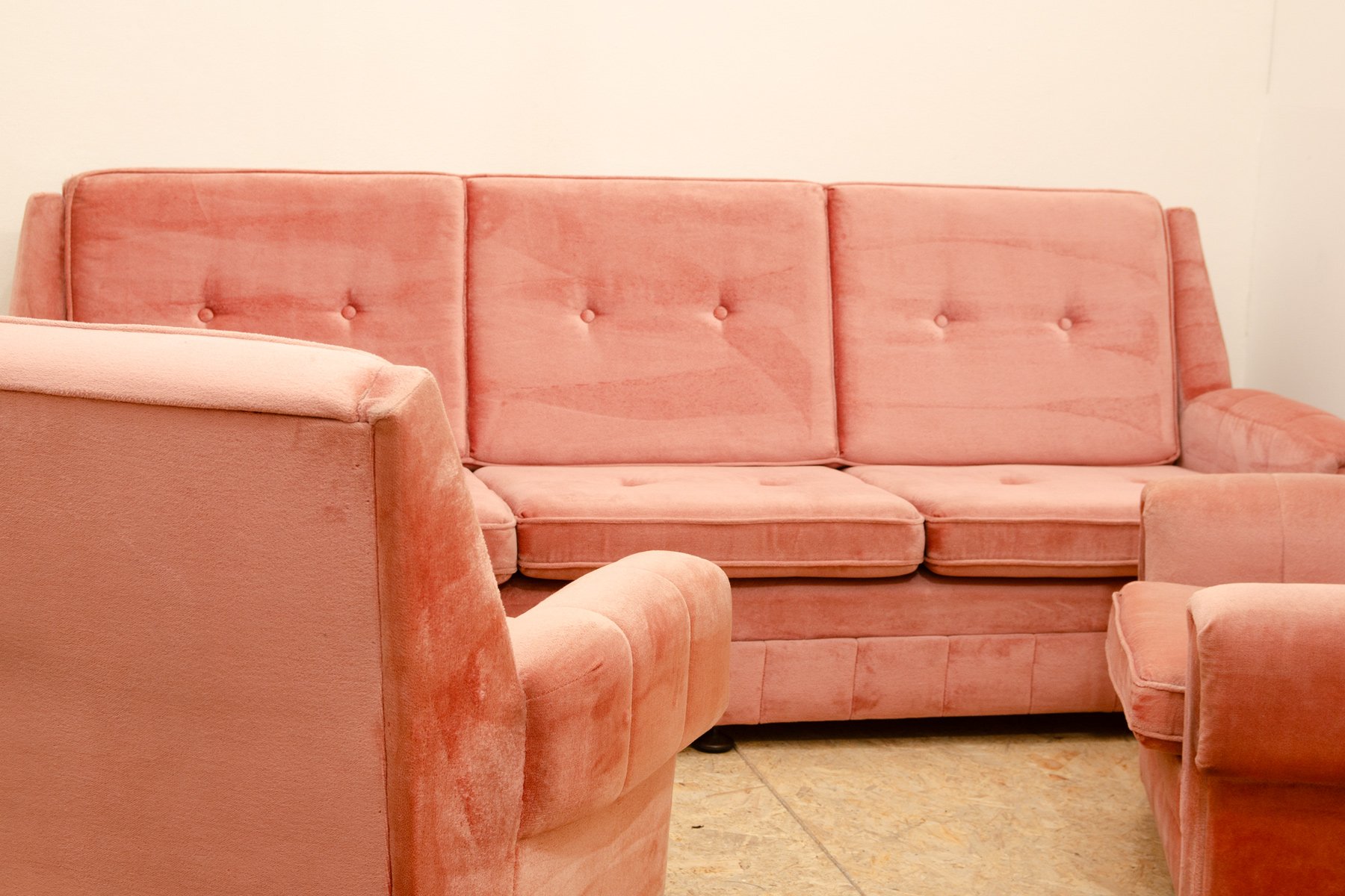 Vintage Living Room Set from Up Závody, 1980s, Set of 3 for sale at Pamono