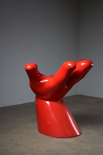 Sculptural Hand Chair, 1980s for sale at Pamono