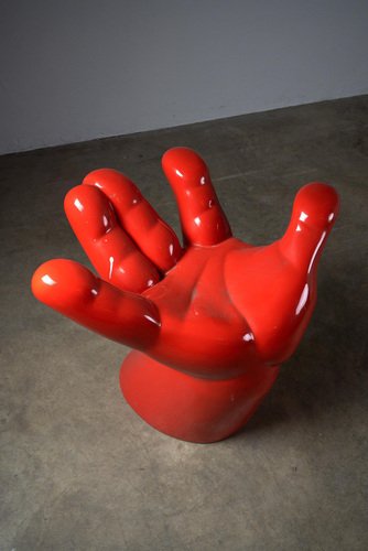 Sculptural Hand Chair, 1980s for sale at Pamono
