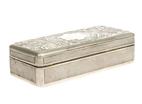 19th Century Judaica Silver Chest for sale at Pamono