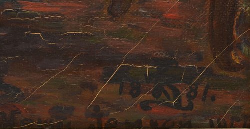 Kristian Zahrtmann, Figural Composition, Oil Painting for sale at Pamono