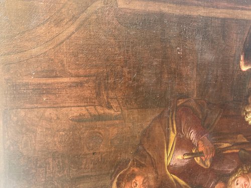 Flemish Artist, Nativity, 1650, Oil on Canvas for sale at Pamono