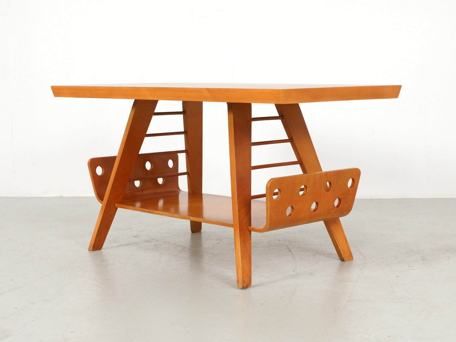 Mesa de centro holandesa Mid-Century de Cor Alons para Gouda Den Boer, años 50 en venta en Pamono