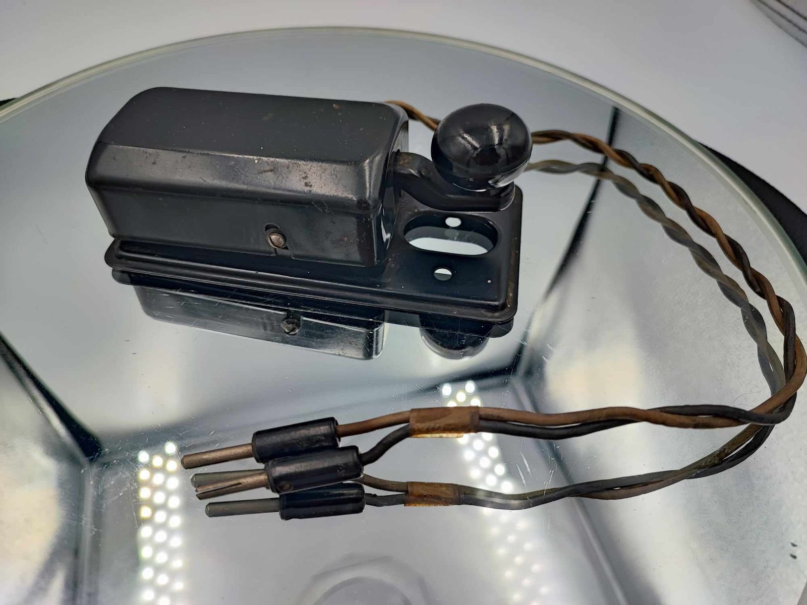 Art Deco Bakelite Key for Morse Code, 1940s for sale at Pamono