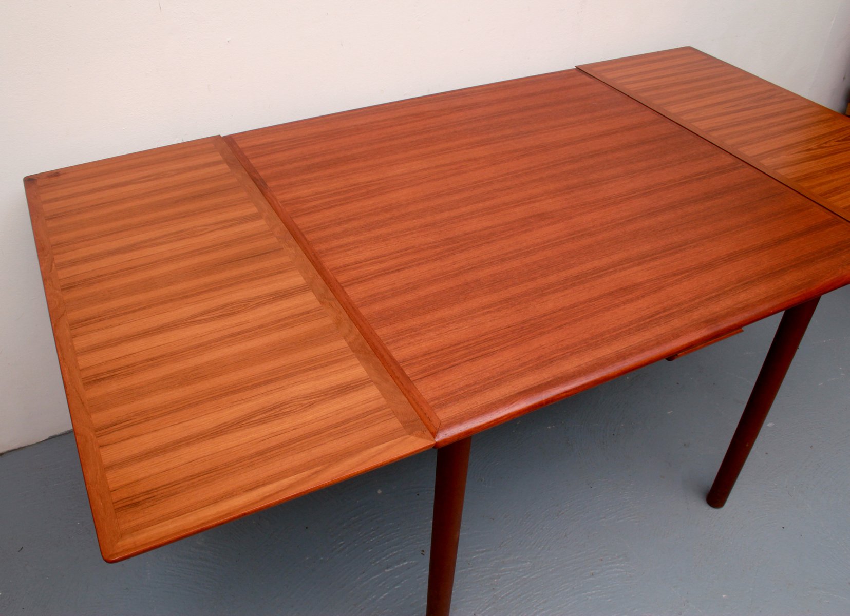 Vintage Extendable Square Dining Table in Teak from Sigh & Søns ...