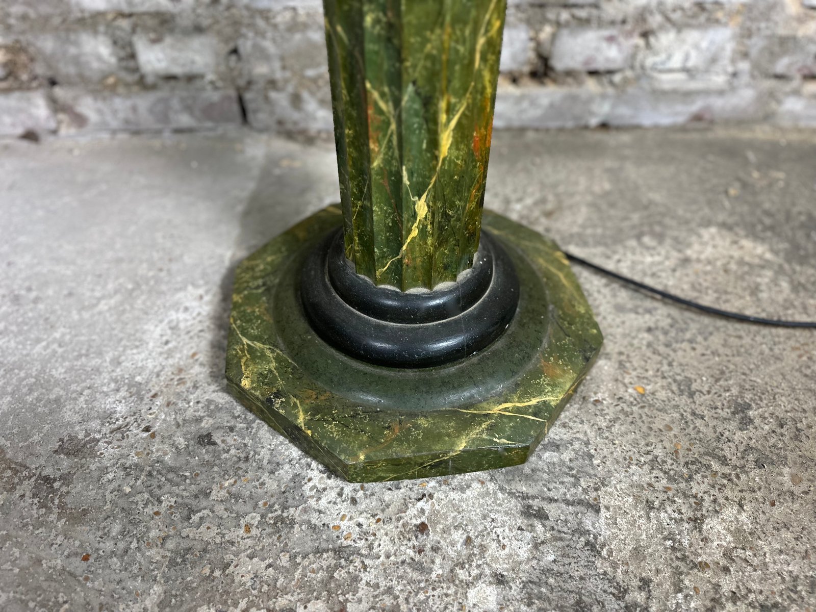 Louis XVI Style Carved Wooden Halogen Column Floor Lamp, 1970s for sale ...