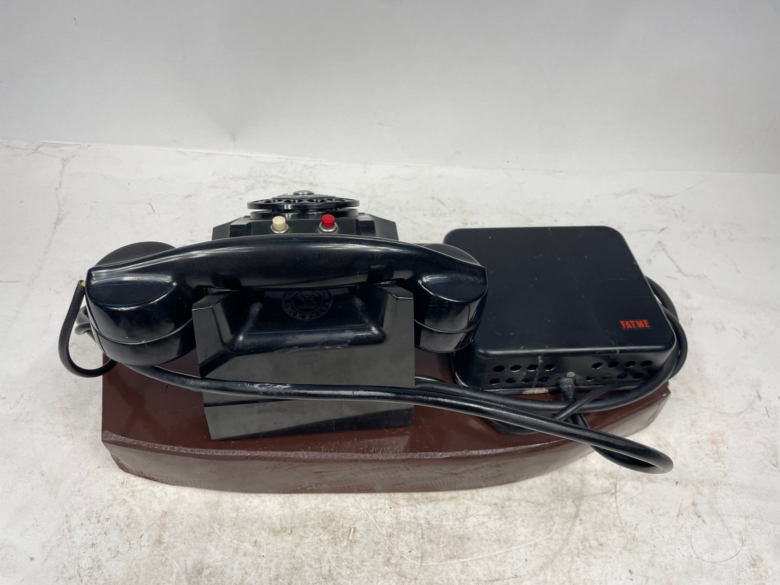 Vintage Bakelite Rotary Telephone with Wooden Base, 1930s for sale at ...