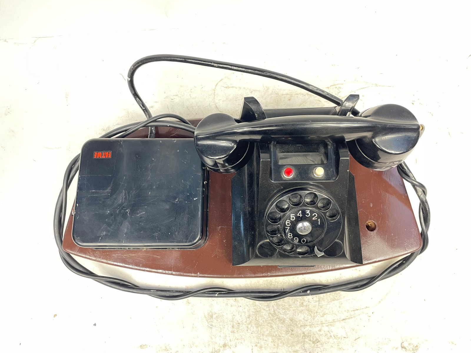 Vintage Bakelite Rotary Telephone with Wooden Base, 1930s for sale at ...