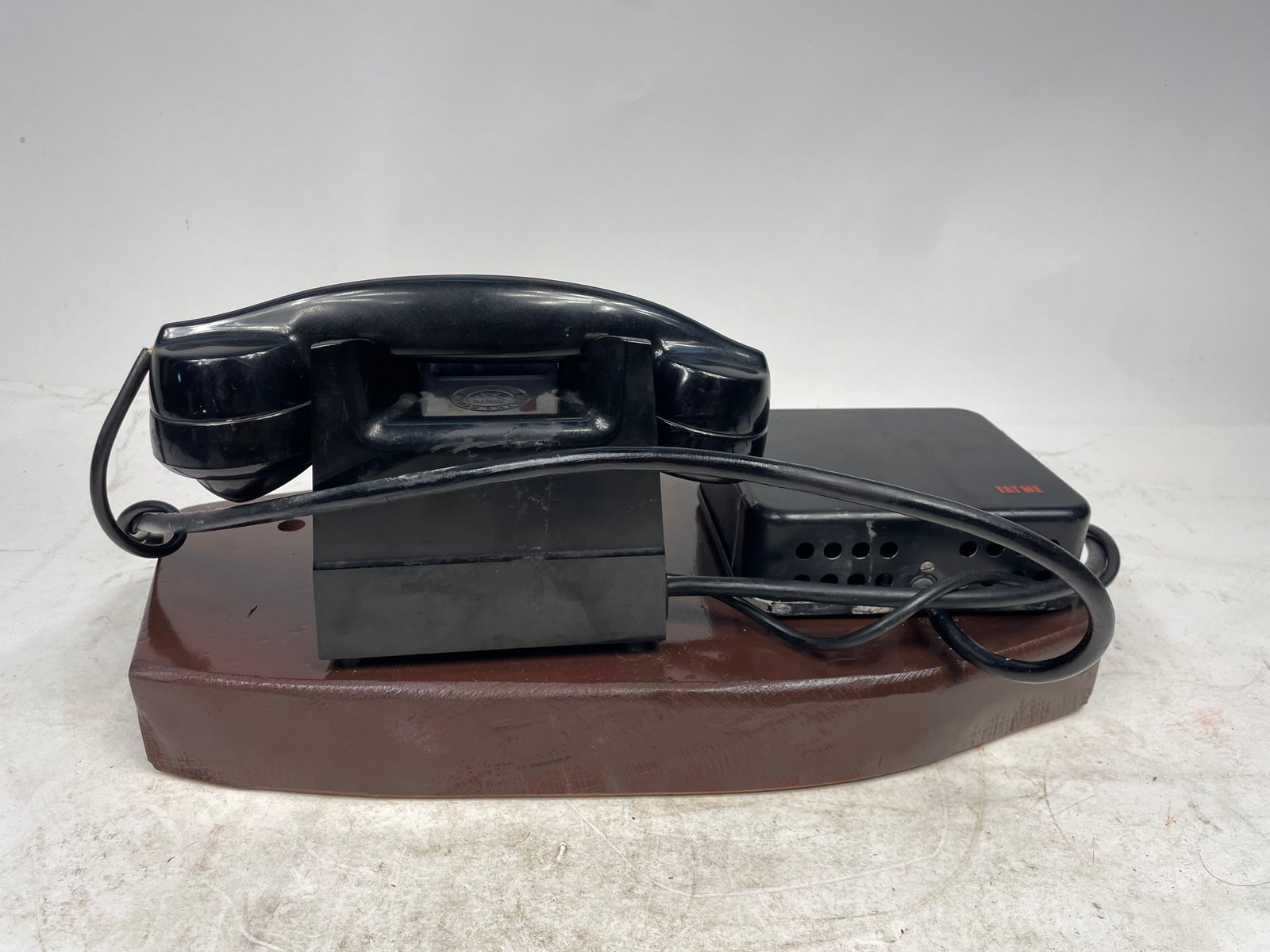 Vintage Bakelite Rotary Telephone with Wooden Base, 1930s for sale at ...
