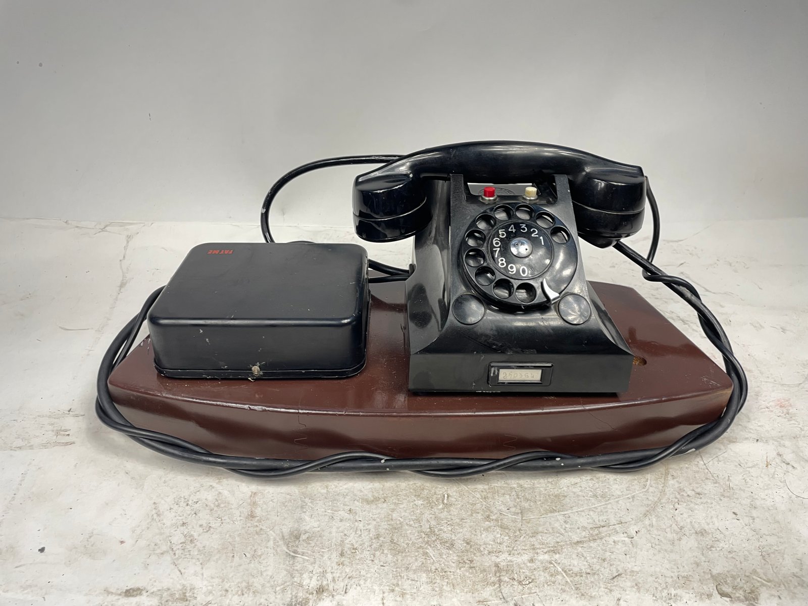 Vintage Bakelite Rotary Telephone with Wooden Base, 1930s for sale at ...