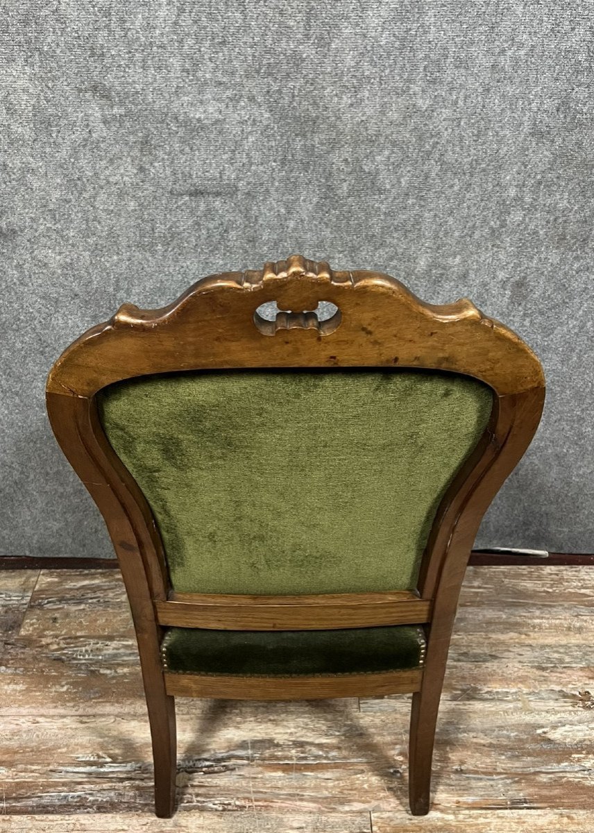 Napoleon III Office Armchair in Mahogany, 1850s for sale at Pamono