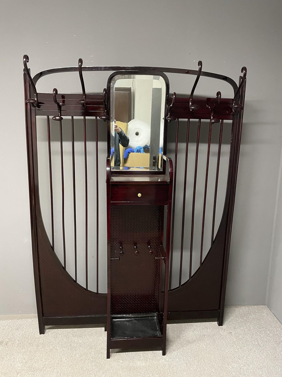 Art Nouveau Wardrobe in the Thonet Style, 1890s for sale at Pamono