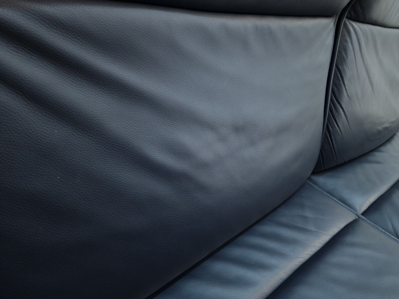 DS 450 Real Leather Two-Seater Functional Sofa in Dark Blue from De ...