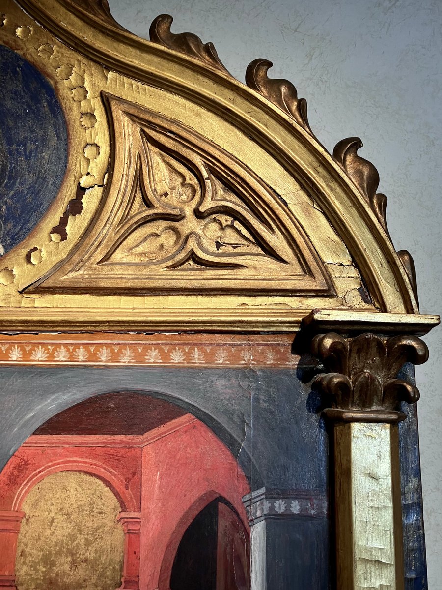 Italian Artist, Renaissance Style Annunciation, Tempera on Giltwood ...