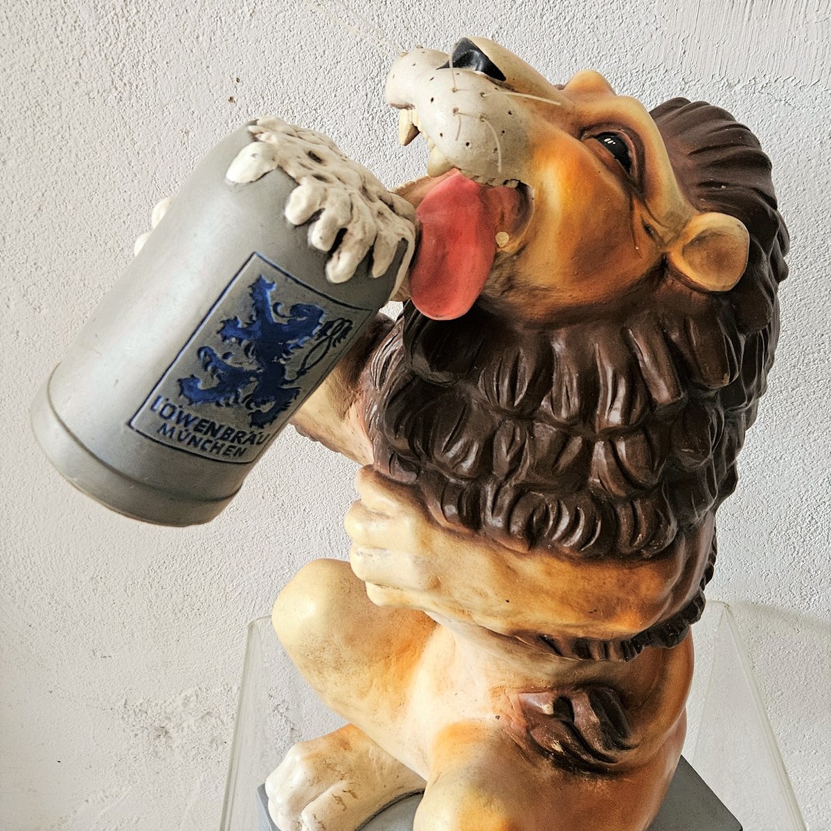 Vintage Advertising Figure of the Löwenbrauerei Munich, 1950s for sale ...