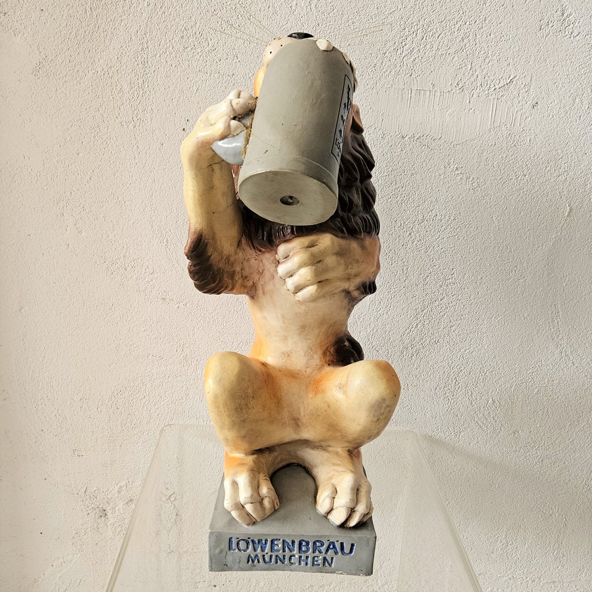 Vintage Advertising Figure of the Löwenbrauerei Munich, 1950s for sale ...