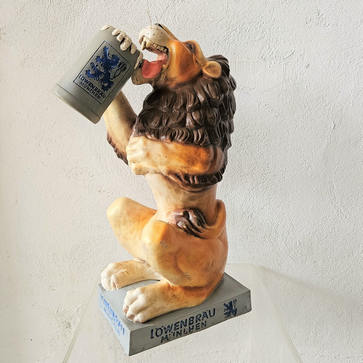 Vintage Advertising Figure of the Löwenbrauerei Munich, 1950s for sale ...
