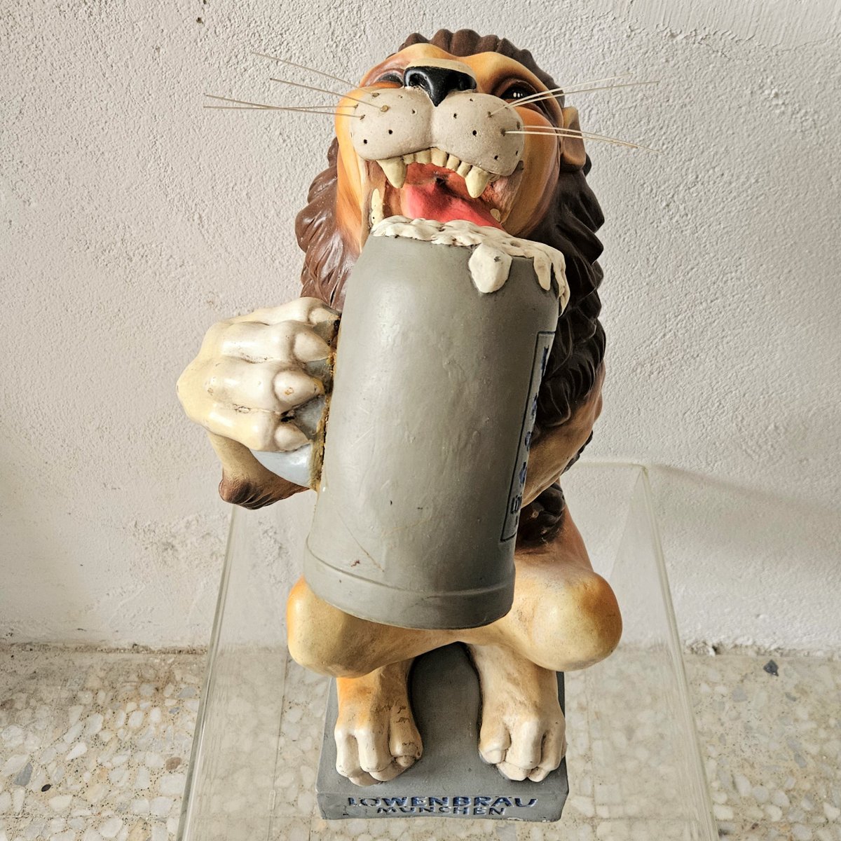 Vintage Advertising Figure of the Löwenbrauerei Munich, 1950s for sale ...