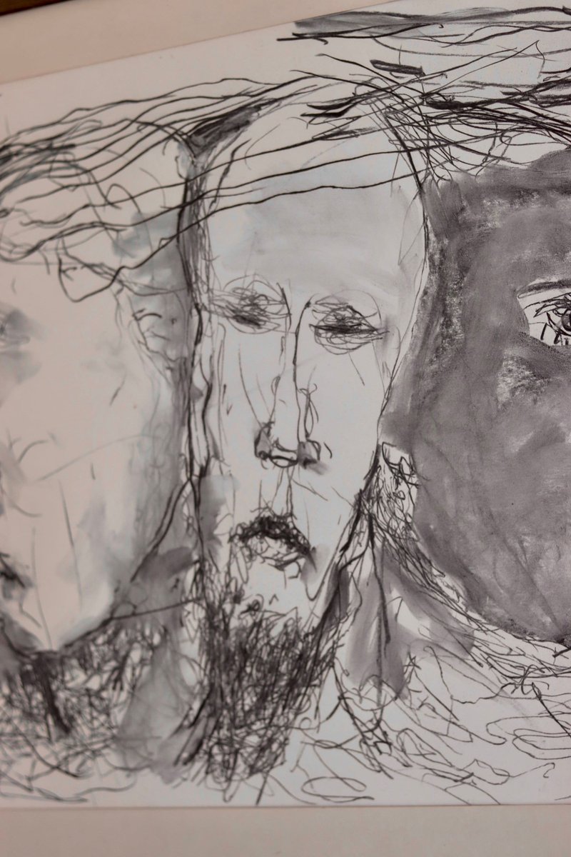 Lennart Ason, Faces, 1960s, Large Mixed Media for sale at Pamono