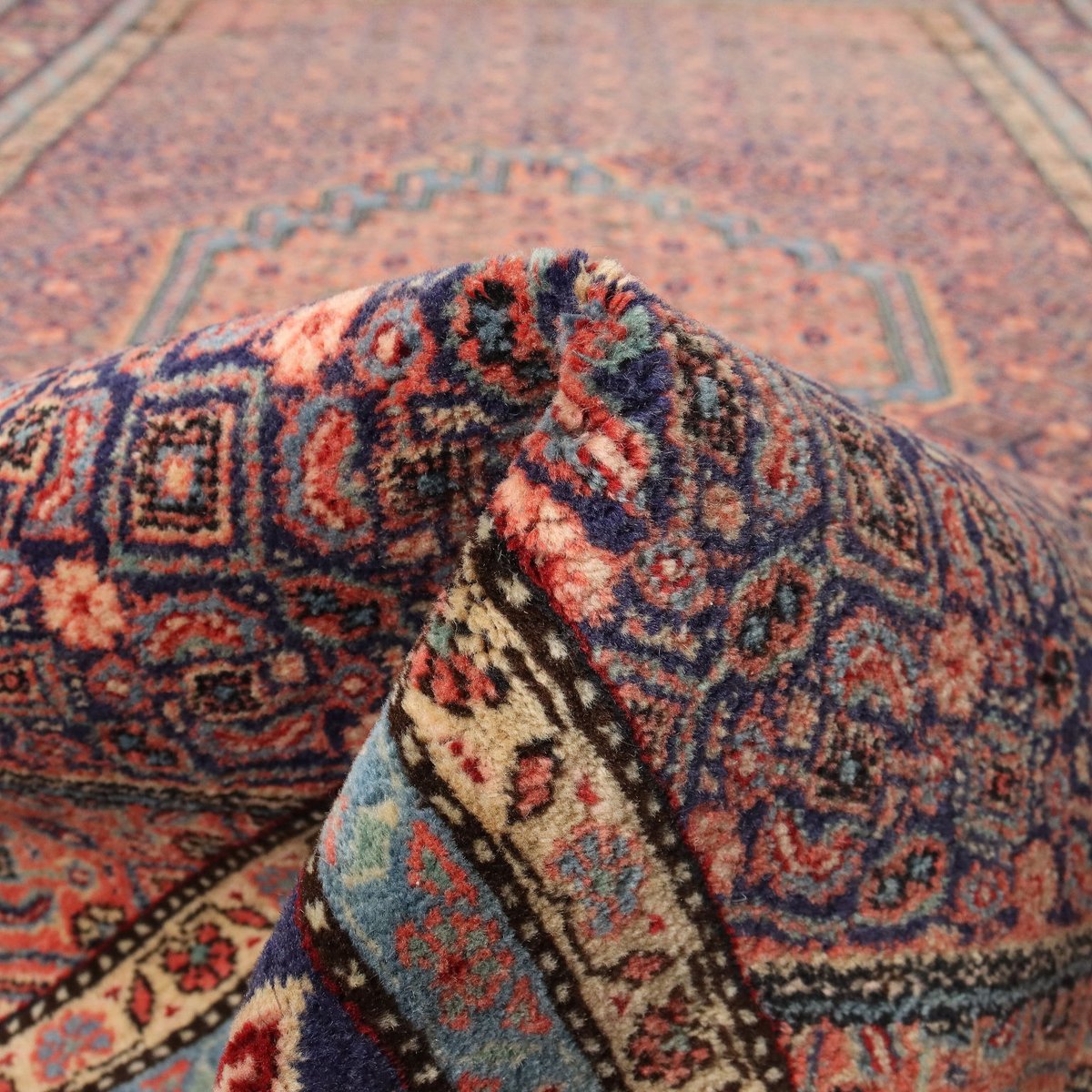 Antique Mud Rug in Wool and Cotton for sale at Pamono