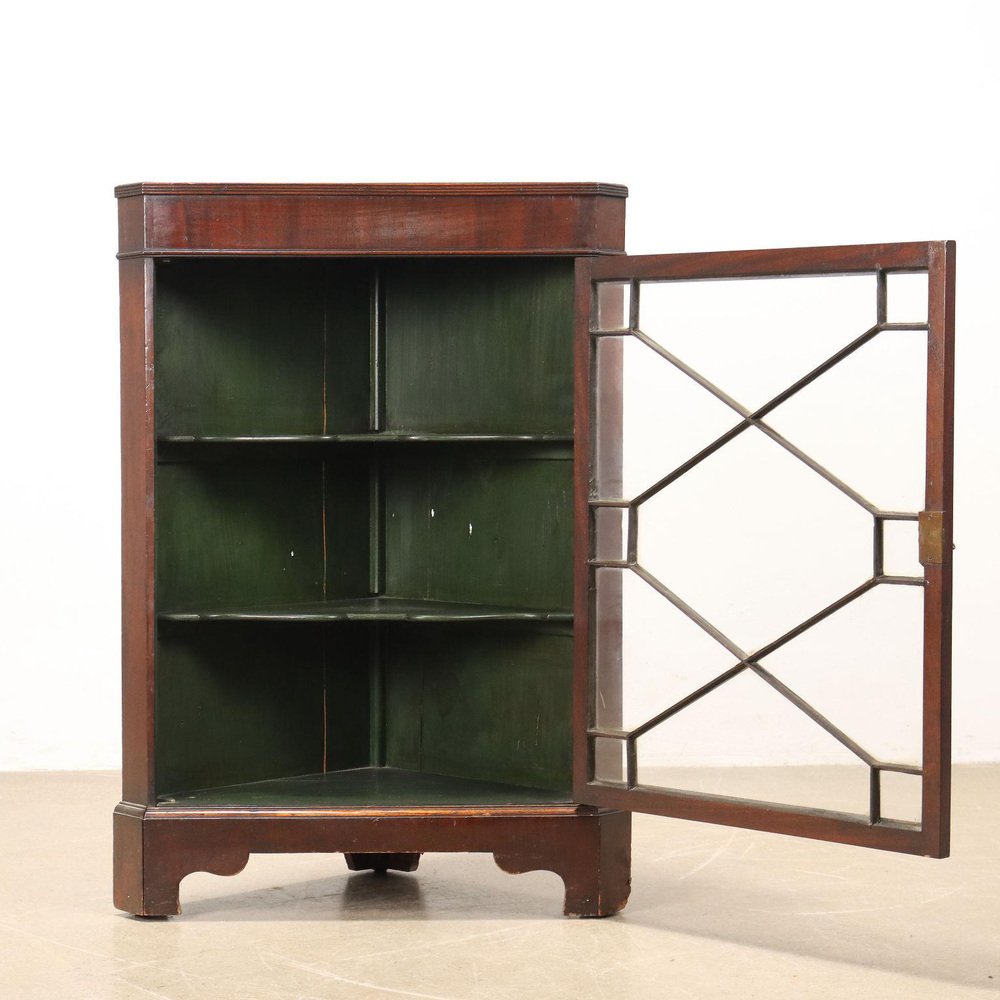 Small Antique Showcase in Mahogany for sale at Pamono