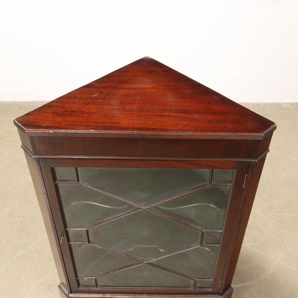 Small Antique Showcase in Mahogany for sale at Pamono