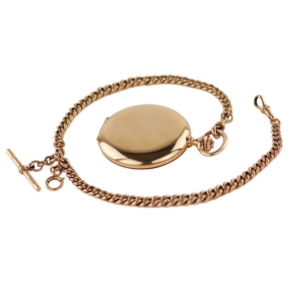 Pocket Watch with Chain and an Erotic Scene on the Dial, 1890s for sale ...